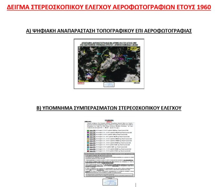 ΔΕΙΓΜΑ ΣΤΕΡΕΟΣΚΟΠΙΚΟΥ ΕΛΕΓΧΟΥ ΑΕΡΟΦΩΤΟΓΡΑΦΙΩΝ ΔΙΑΦΟΡΩΝ ΕΤΩΝ ...